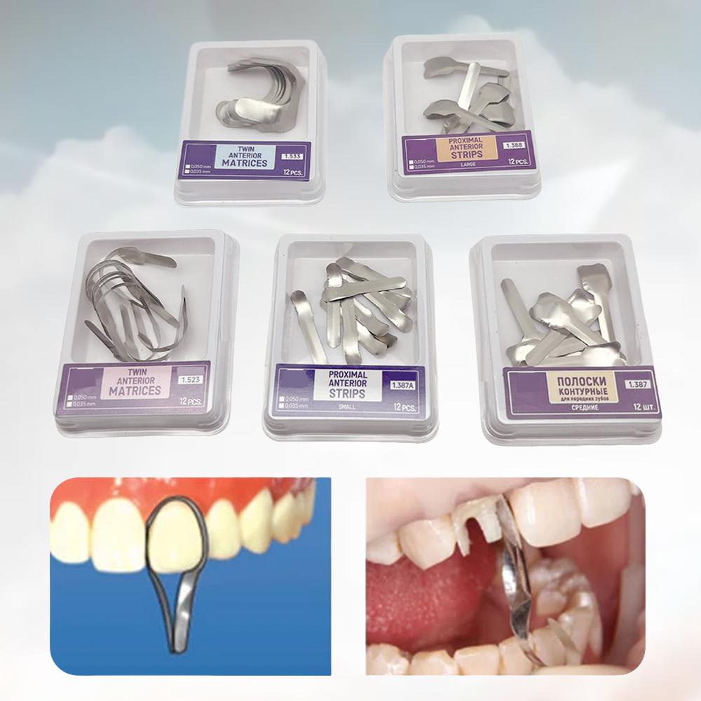 Dental Matrix Bands Twin Anterior Matrices Stainless Steel Proximal ...