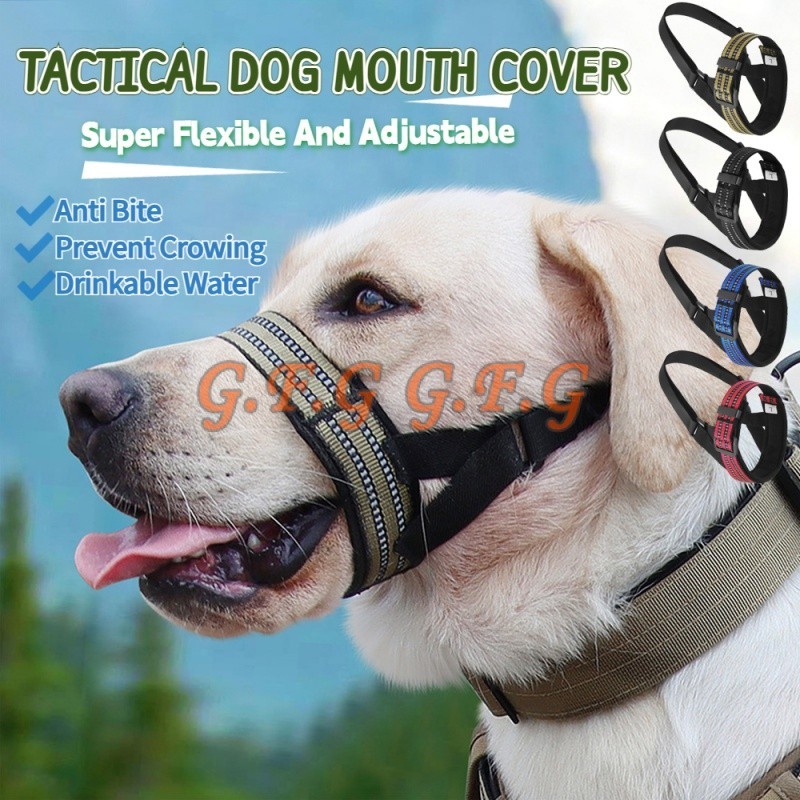 Dog Muzzle Anti Bite Dogs Muzzles Pet Mouth Cover Training Anti Chew ...