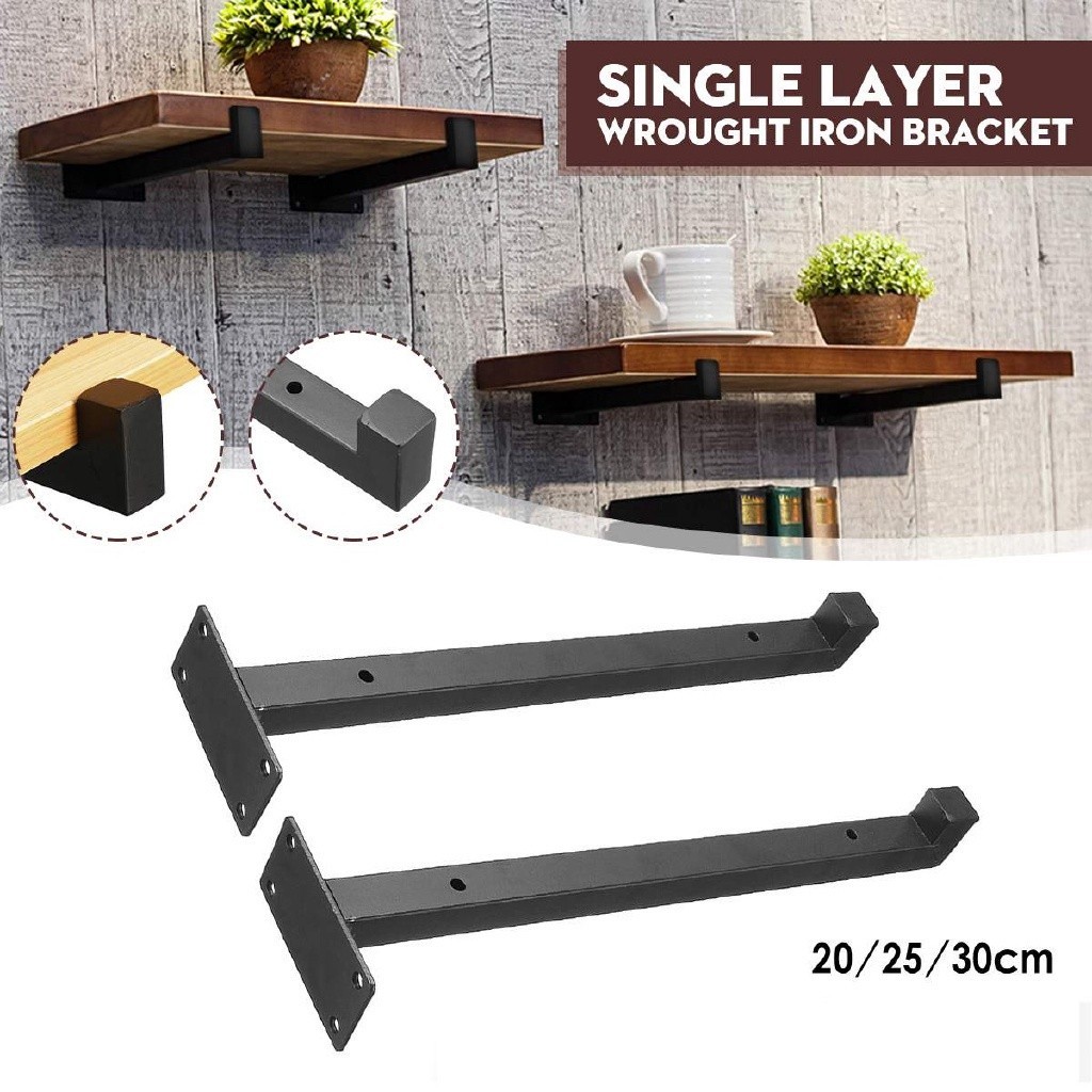 1 Pair of Wall Mounted Shelf Brackets Heavy-duty Scaffolding Floating ...