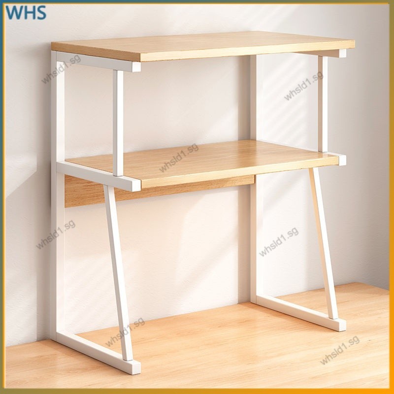 Printer shelf double workstation monitor bracket office computer desk ...