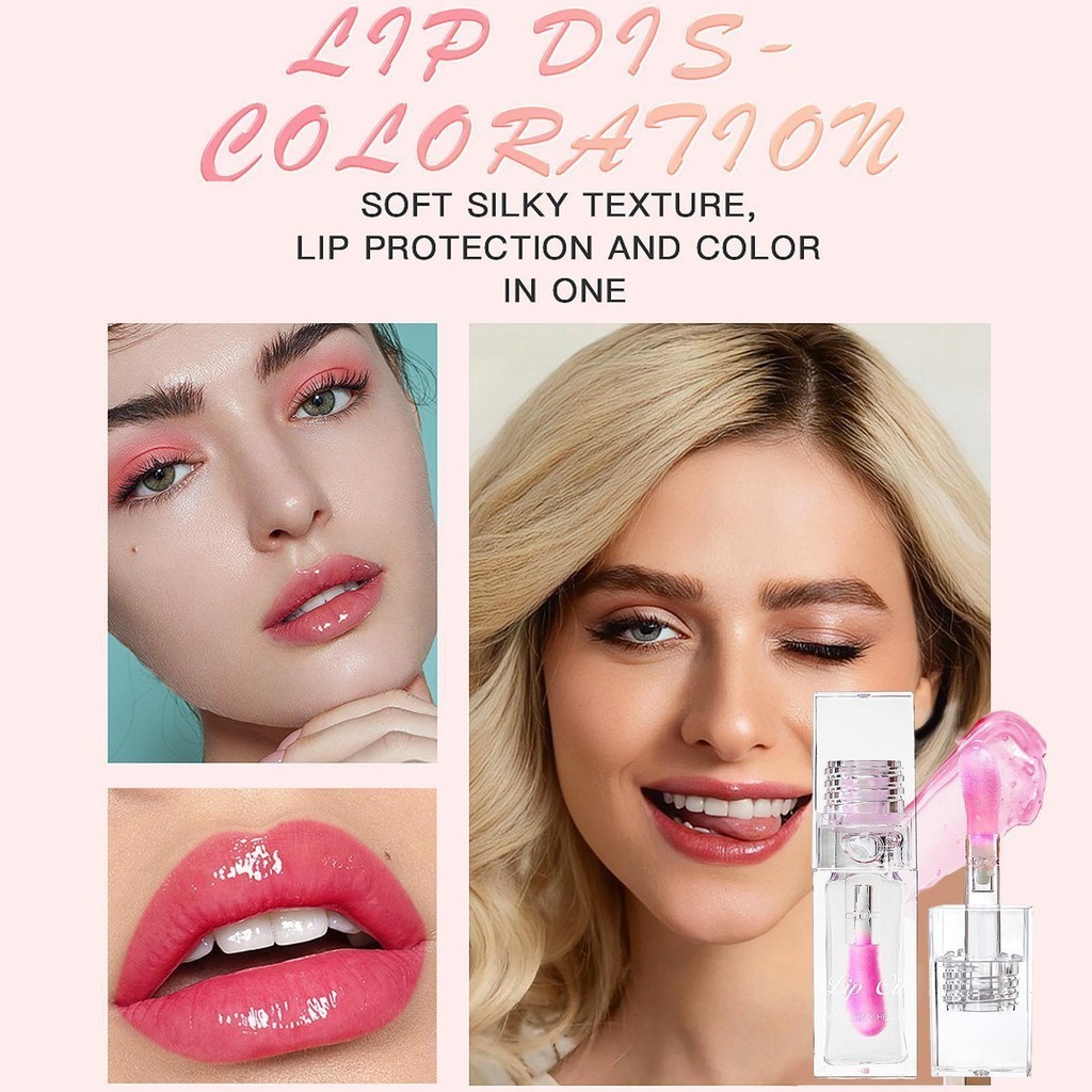 Lip Oil Color Change Natural Lip Oil Moisturizer Sparkling Color ...