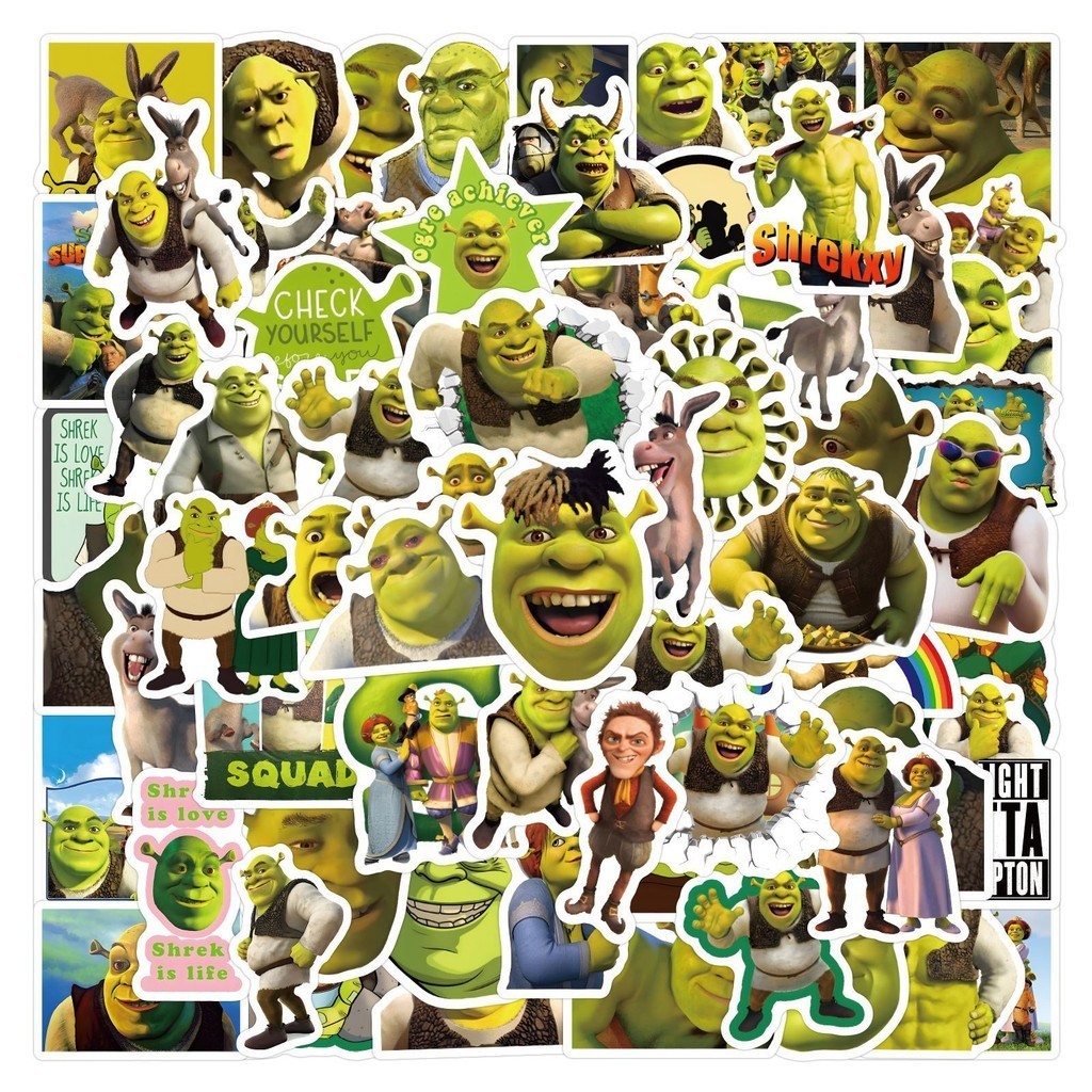 60Pcs/120Pcs Shrek Stickers Fashion Waterproof DIY Decals Doodle ...