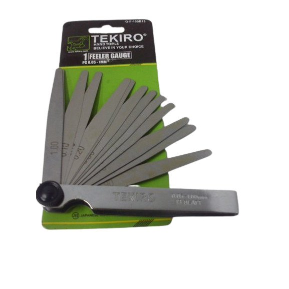 Tekiro Feeler Gauge 0.05 - 1 mm Valve Set Fuller Valve Set Lock ...