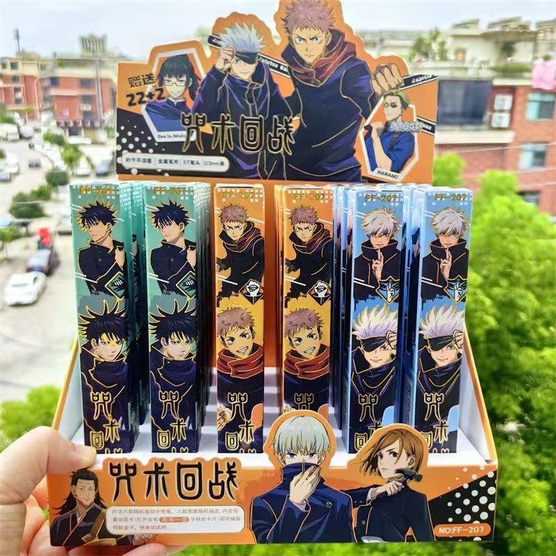 3Pcs Anime Jujutsu Kaisen Mechanical Gel Pen Cute ballpoint pen Gojou ...