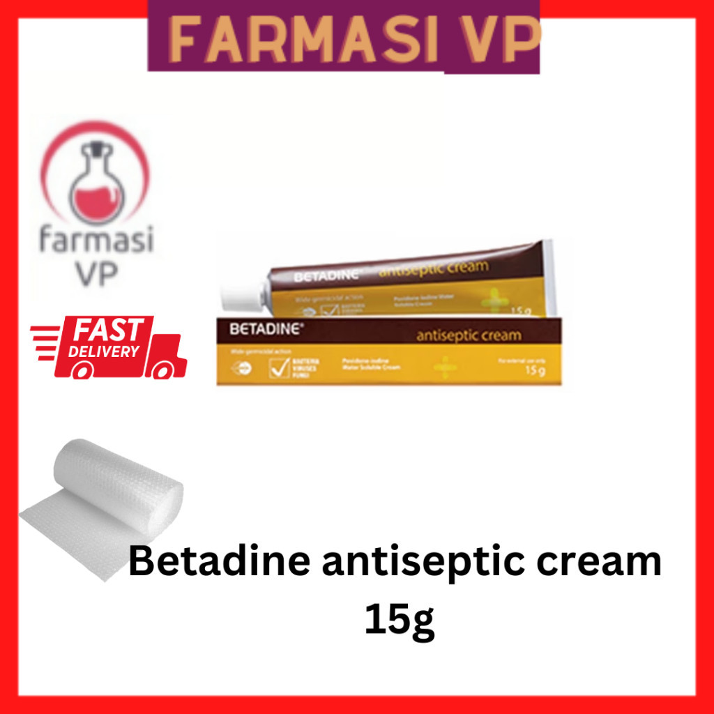 Betadine antiseptic cream 15 g | Shopee Singapore
