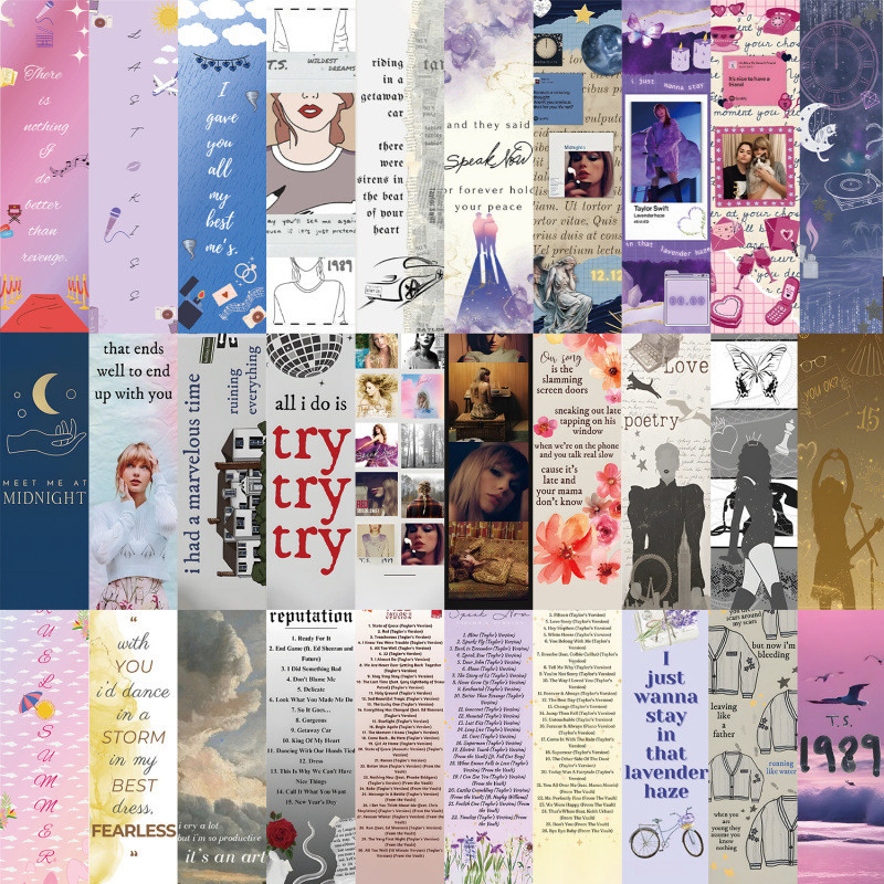 30pcs Taylor Swift Bookmark Creative Lyric Bookish Accessories Ts Fans ...