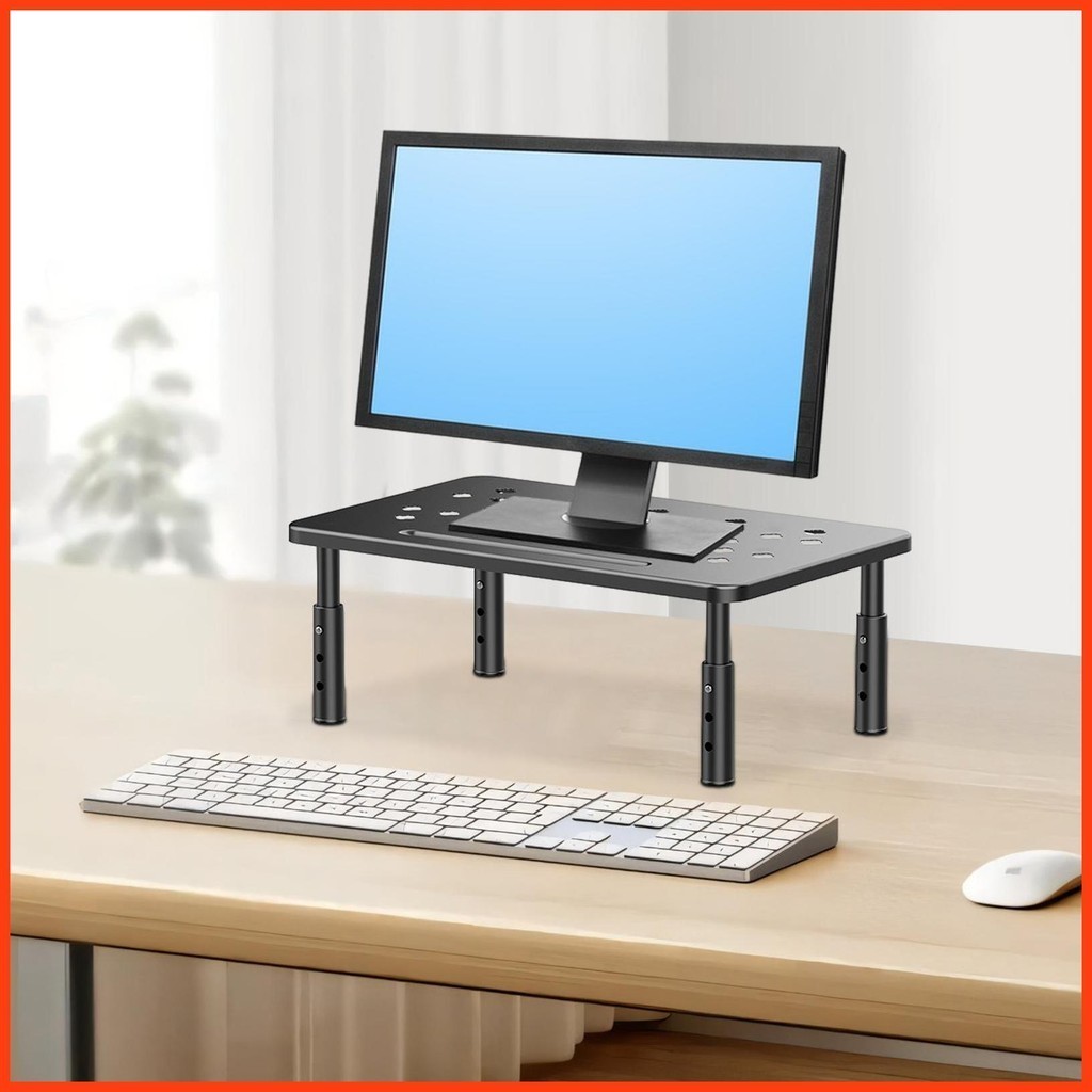 Monitor Stand for Desk Adjustable Computer Monitor Holder Anti-Slid ...