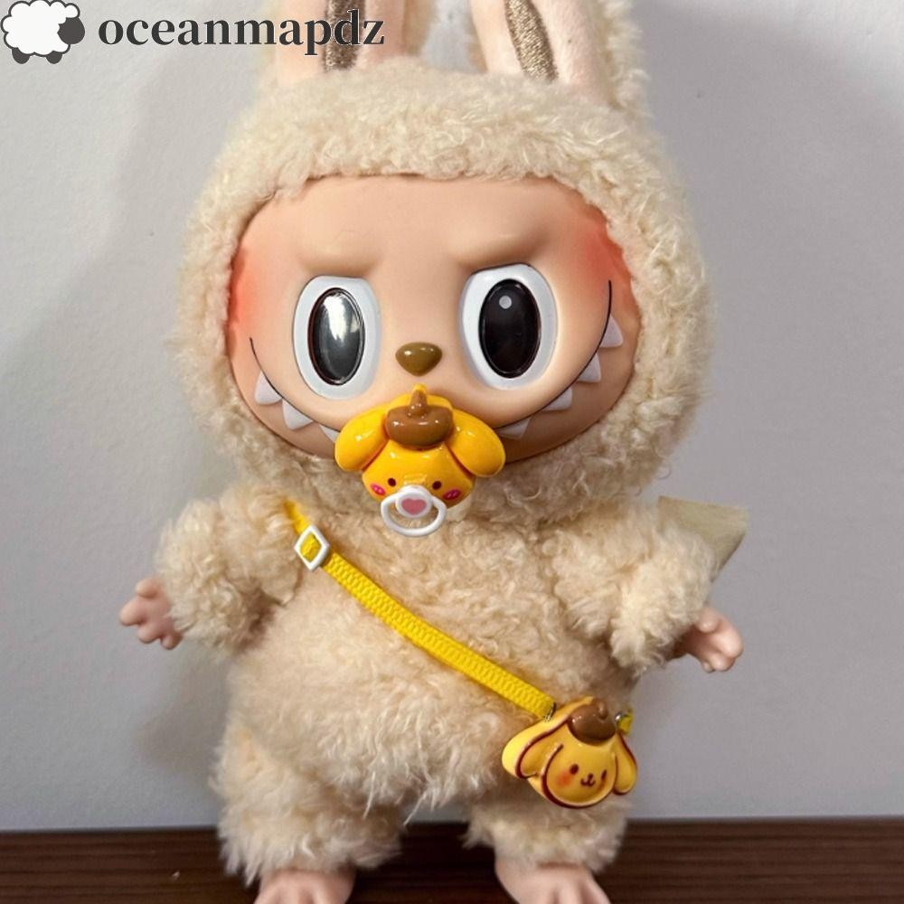 OCEANMAPDZ Labubu Time Kettle Pacifier Bag, Pochacco Melody 17cm Labubu Doll's Kettle Pacifier ...