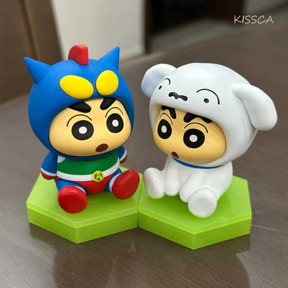 KISSCA Crayon Shin-chan Figure Toy, Cartoon Doll Shin Chan Shinnosuke ...