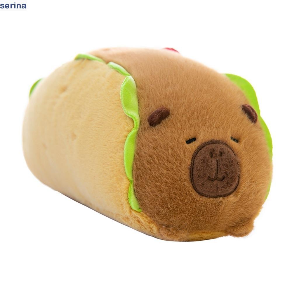 SERINA Capybara Plush Toy, Bread Baking Capybara Plush Doll, Cute ...