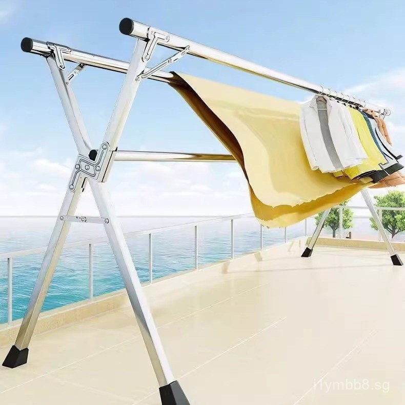 Telescopic Indoor and Outdoor Clothes Drying Rack Vertical Mobile Quilt ...