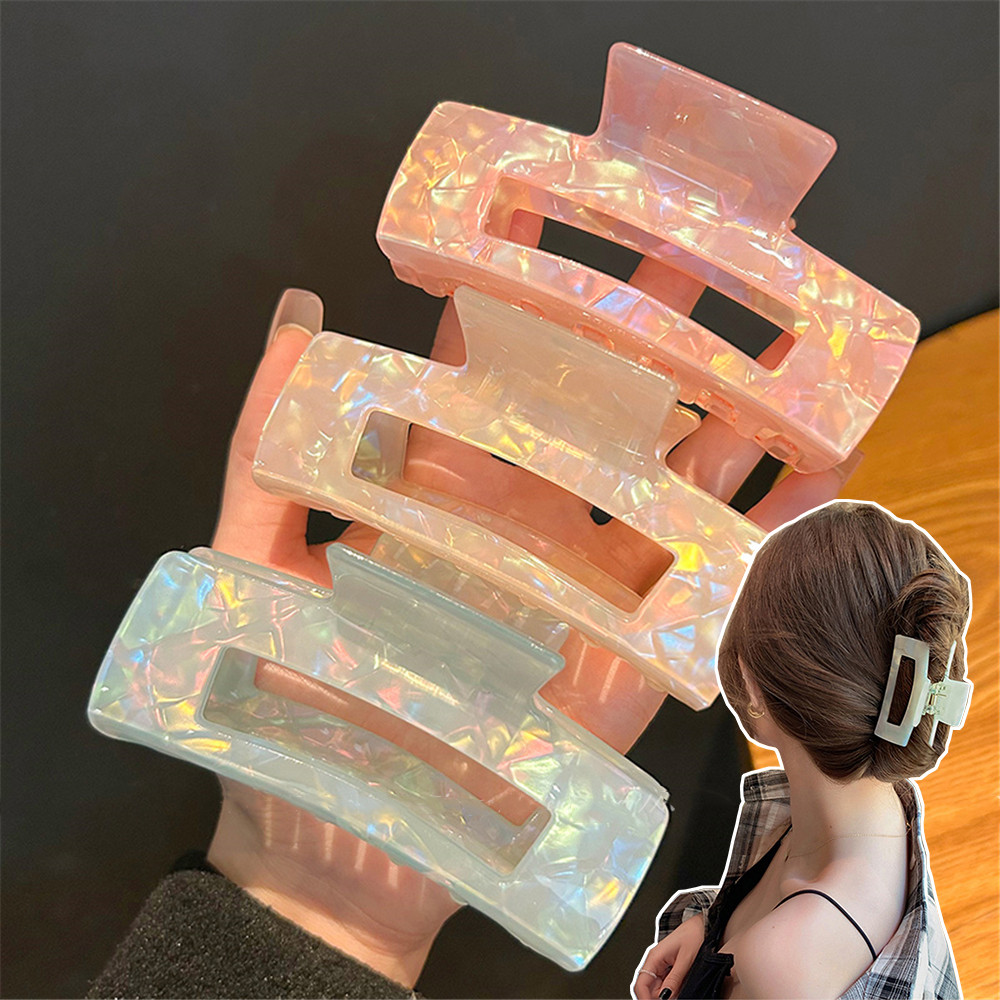 A HELLO GIRL Symphony Mermaid Shark Clip Korea Large Imitation Acetic ...