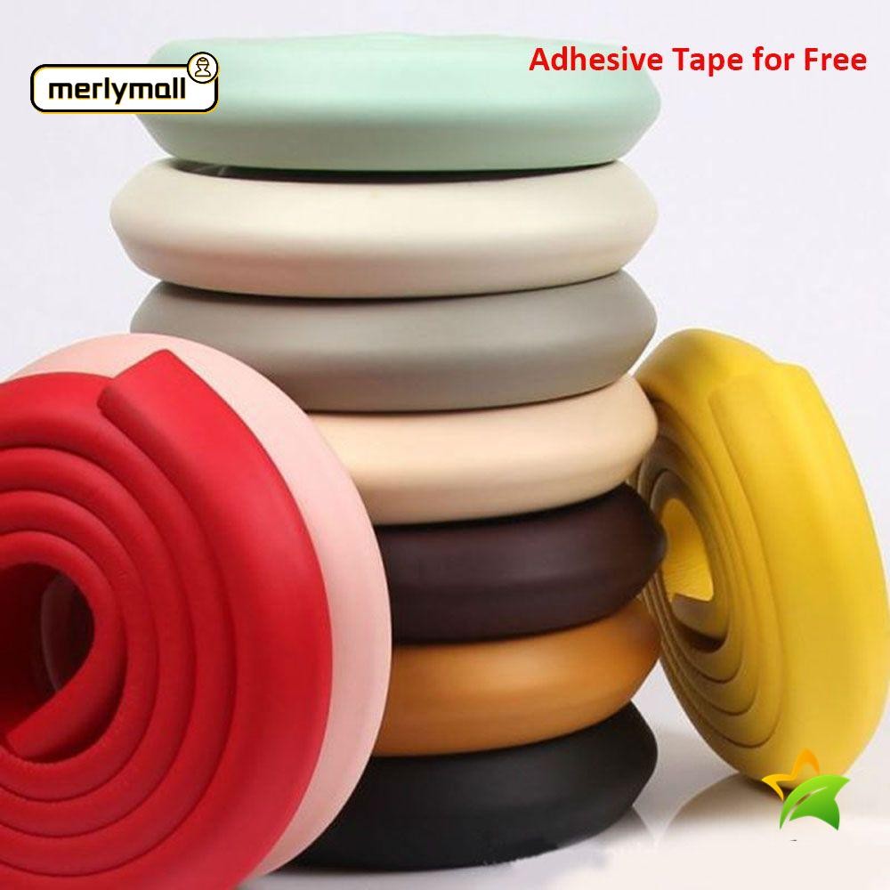 MERLYMALL 2M Table Guard Strip Children Kids Security Soft Foam Sponge ...