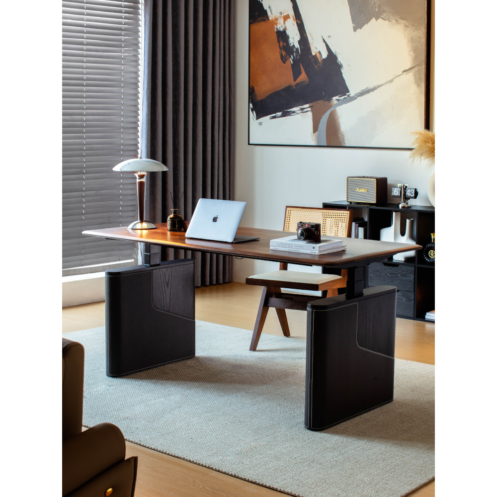 Intelligent Core Mofan Solid Wood Desk Black Walnut Electric Height ...