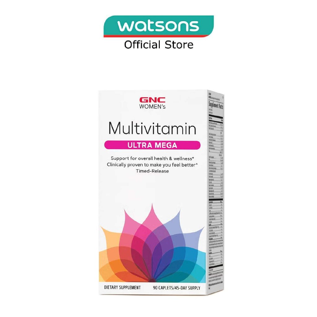 GNC Women Ultra Mega Multivitamin Caplet 90s | Shopee Singapore