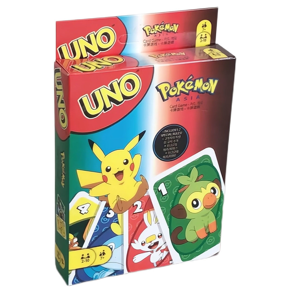 Pokémon UNO Pokémon UNO Card Paper Standard Edition Game Poker Party ...