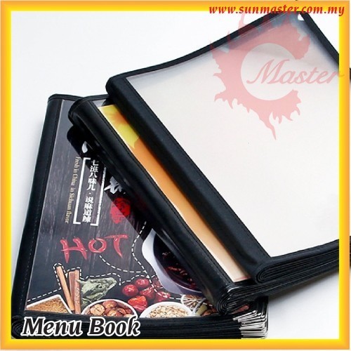 A4 Menu Holder | Transparent Clear Menu Cover, Menu PVC Book Restaurant ...