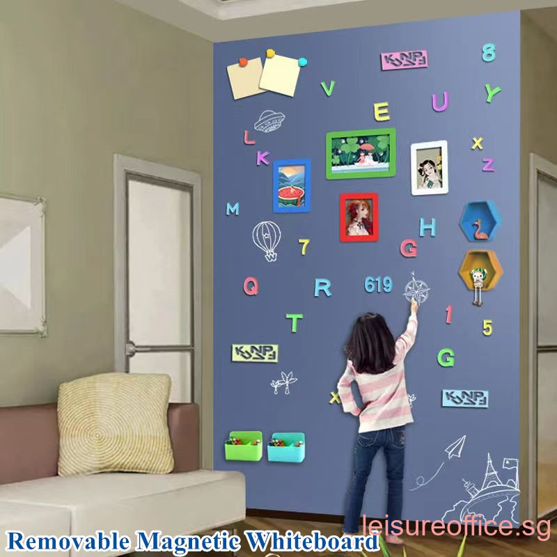 Kids Removable Magnet Whiteboard Wall Sticker Self-Adhesive Children's ...