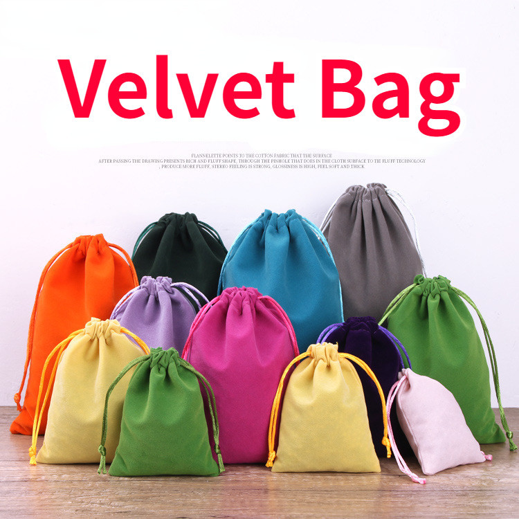 Flannel Bag Drawstring Gold Edge Gold Edge Jewelry Bag Drawstring ...