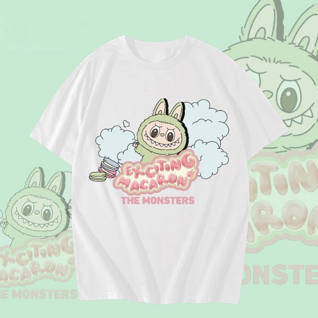 &COD RINA STUDIO Oversized Tee Korean T-Shirt Cotton1 Labubu Labuh Pop Mart | Shopee Singapore