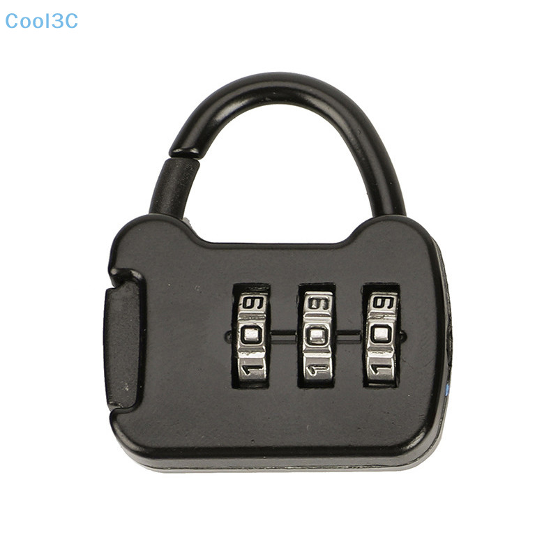 Cool3C 3 Dial Luggage Travel Digit Number Code Lock Combination Padlock ...