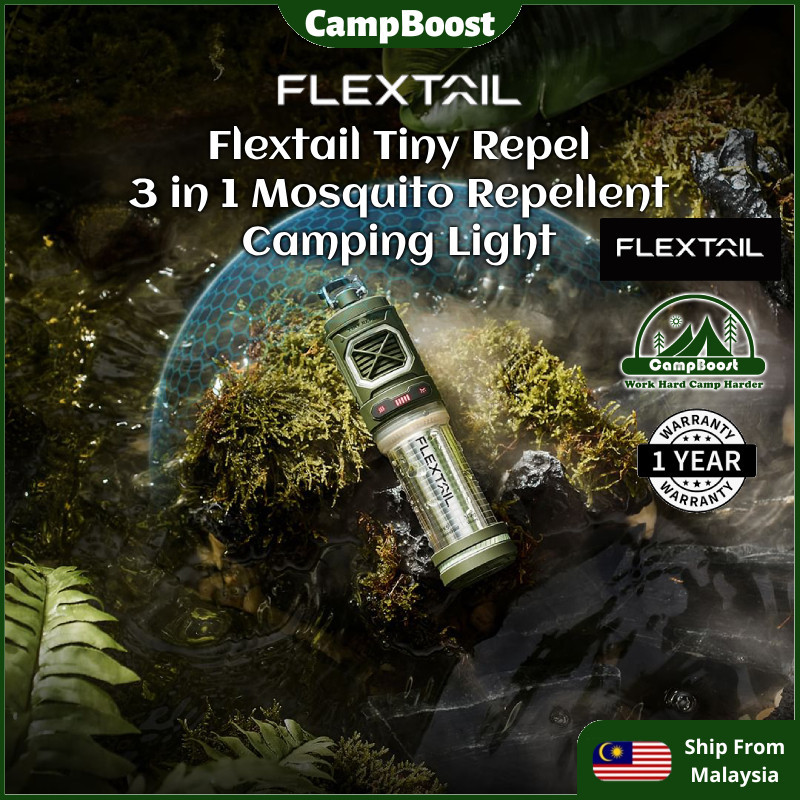 CampBoost FLEXTAIL Tiny Repel 3-in-1 Mosquito Repellent Camping Lantern | Shopee Singapore