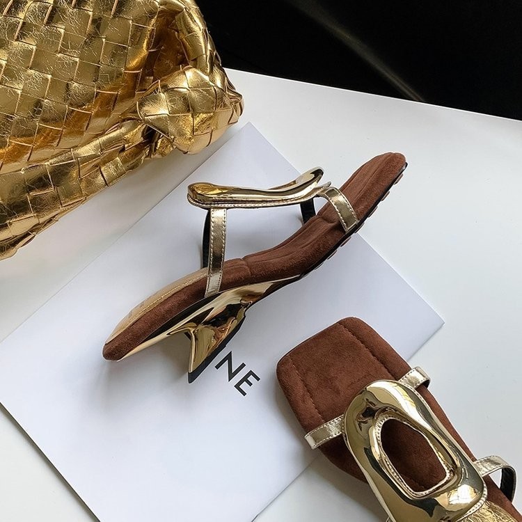 Women's Square Toe Special-Shaped High Heels Slip-on | Shopee Singapore
