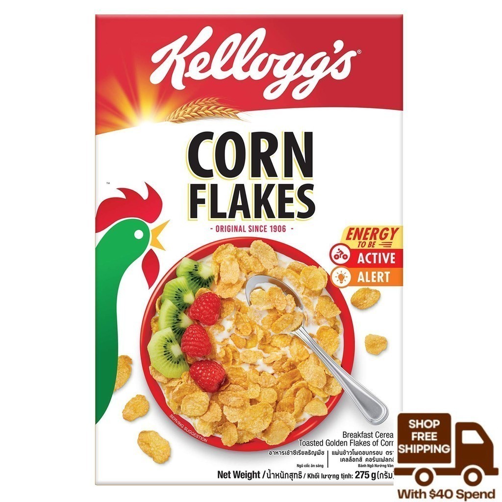 Kellogg's Corn Flakes Original Cereal Classic Pack 275g | Shopee Singapore