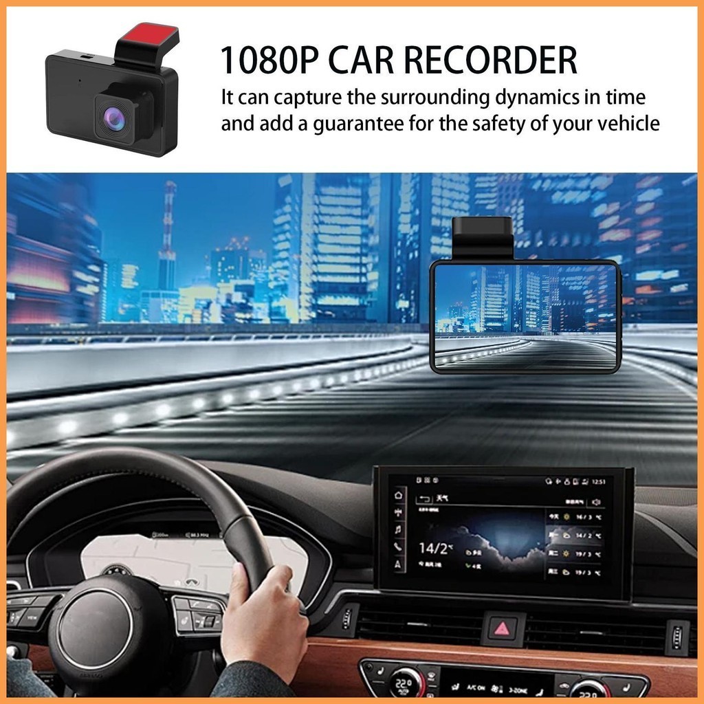 1080P Dash Camera for Cars Night Vision Dash cam with 170 degree Wide ...