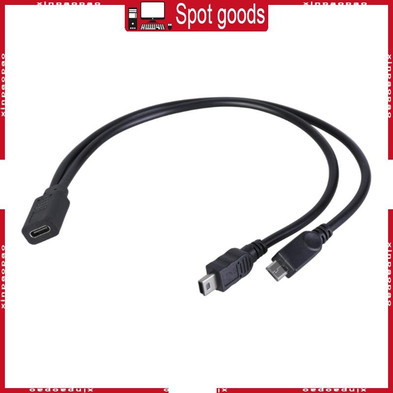XI Type C Female Connector Input USB C to USB Male Charging Cable ...
