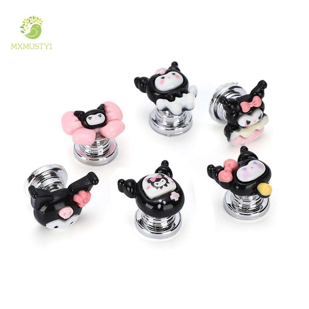 MXMUSTY1 Kuromi Toilet Press, Cute Water Tank Buttons Cartoon Toilet ...