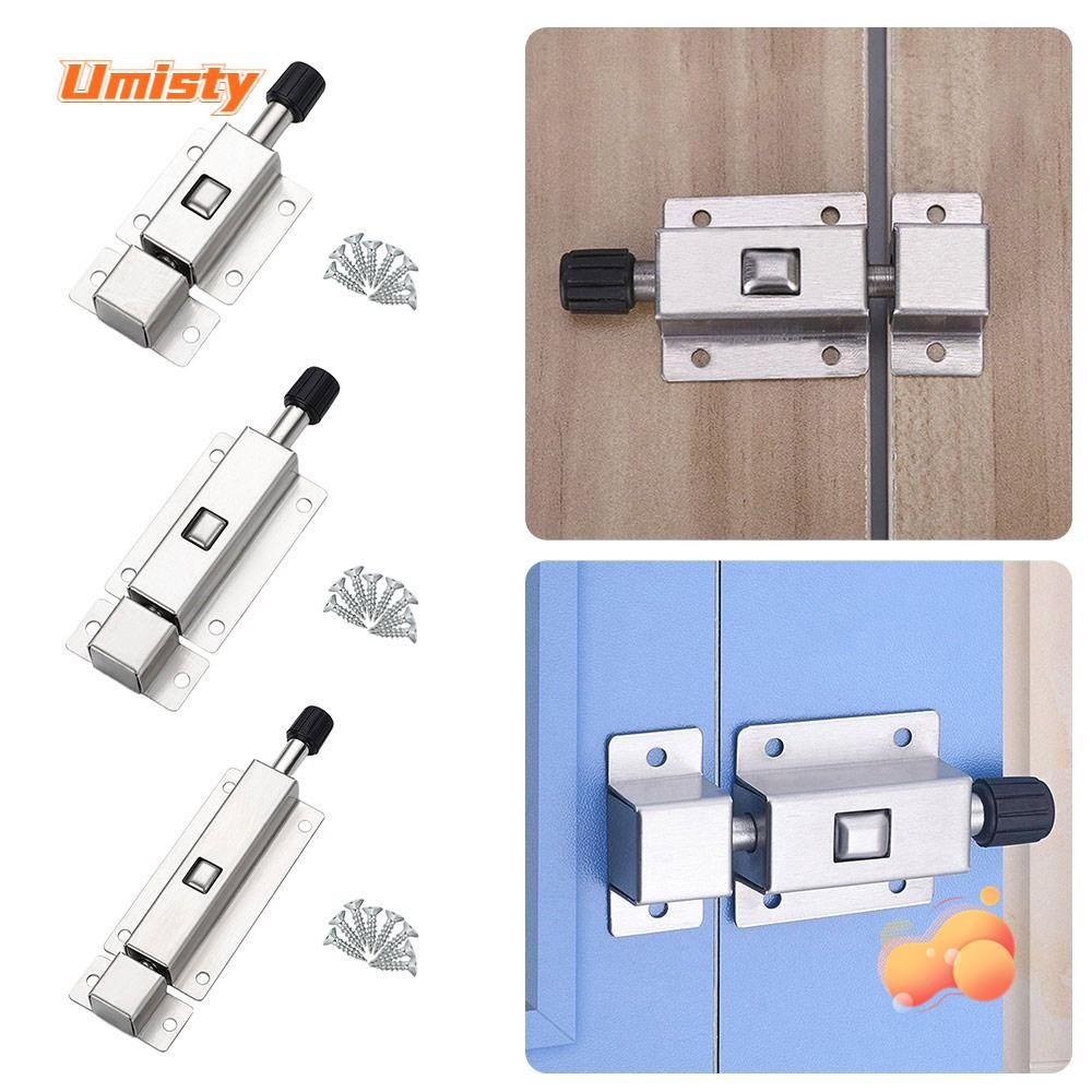 UMISTY Door Latch, Stainless Steel Automatic Latch Window Catch Lock ...