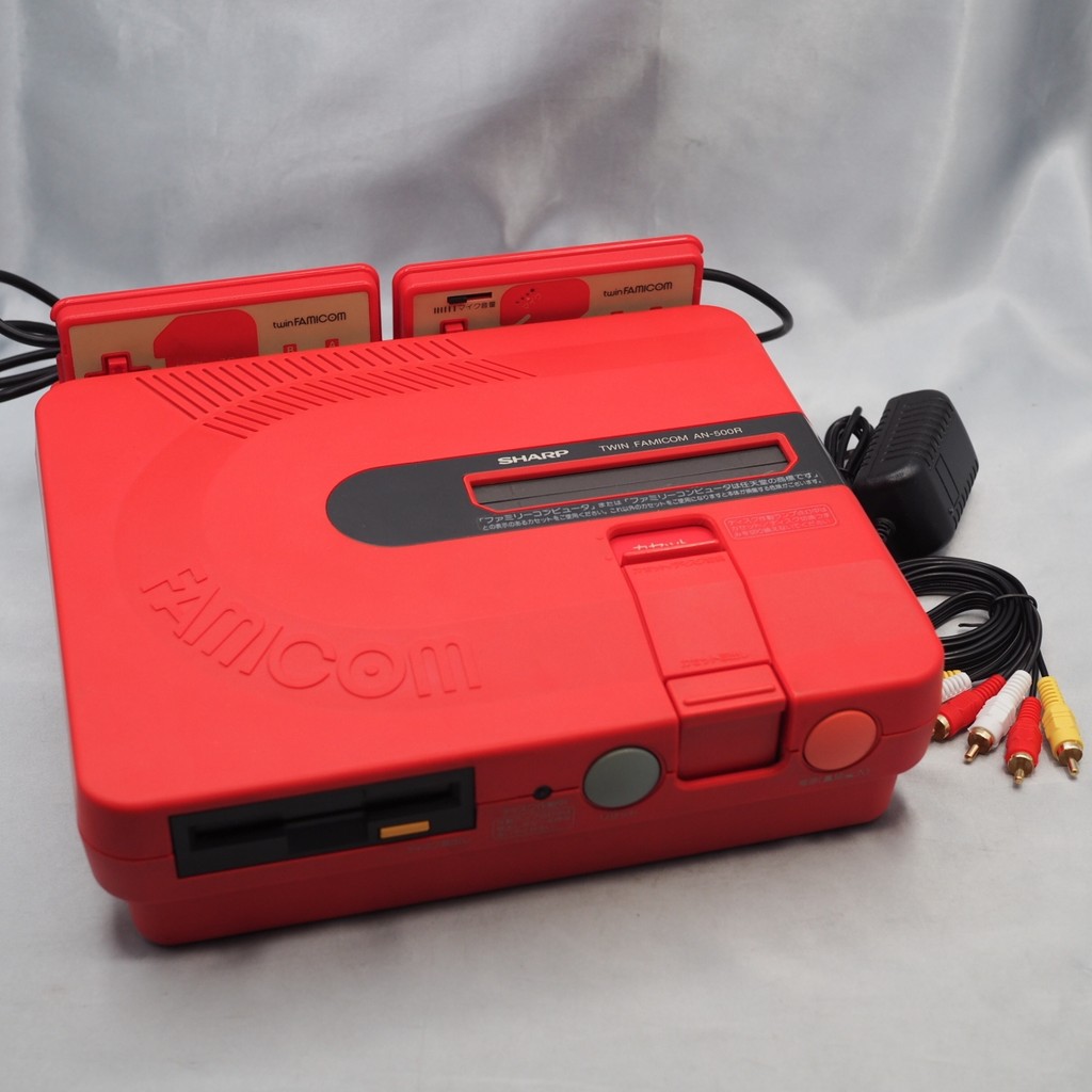 Nintendo Twin Famicom Sharp AN-500R Home Console Red Used Tested New ...