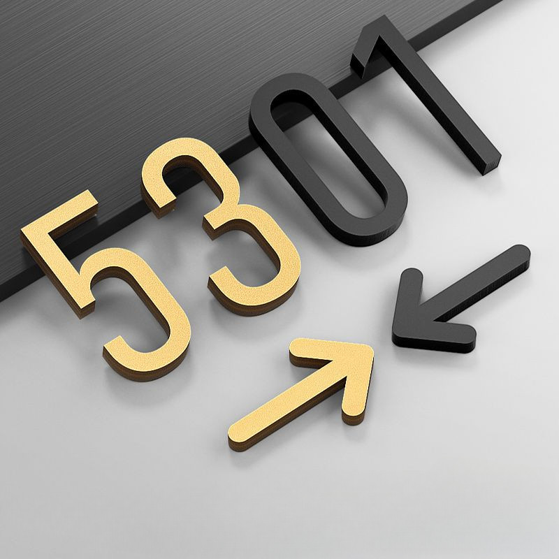 Customized Unit Number house number number plate Upscale3D 3D Door ...