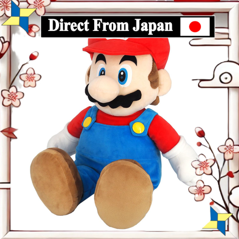 Sanei Boeki Super Mario ALL STAR COLLECTION Mario (L) W33×D25×H60cm Plush Toy AC41[Direct From ...