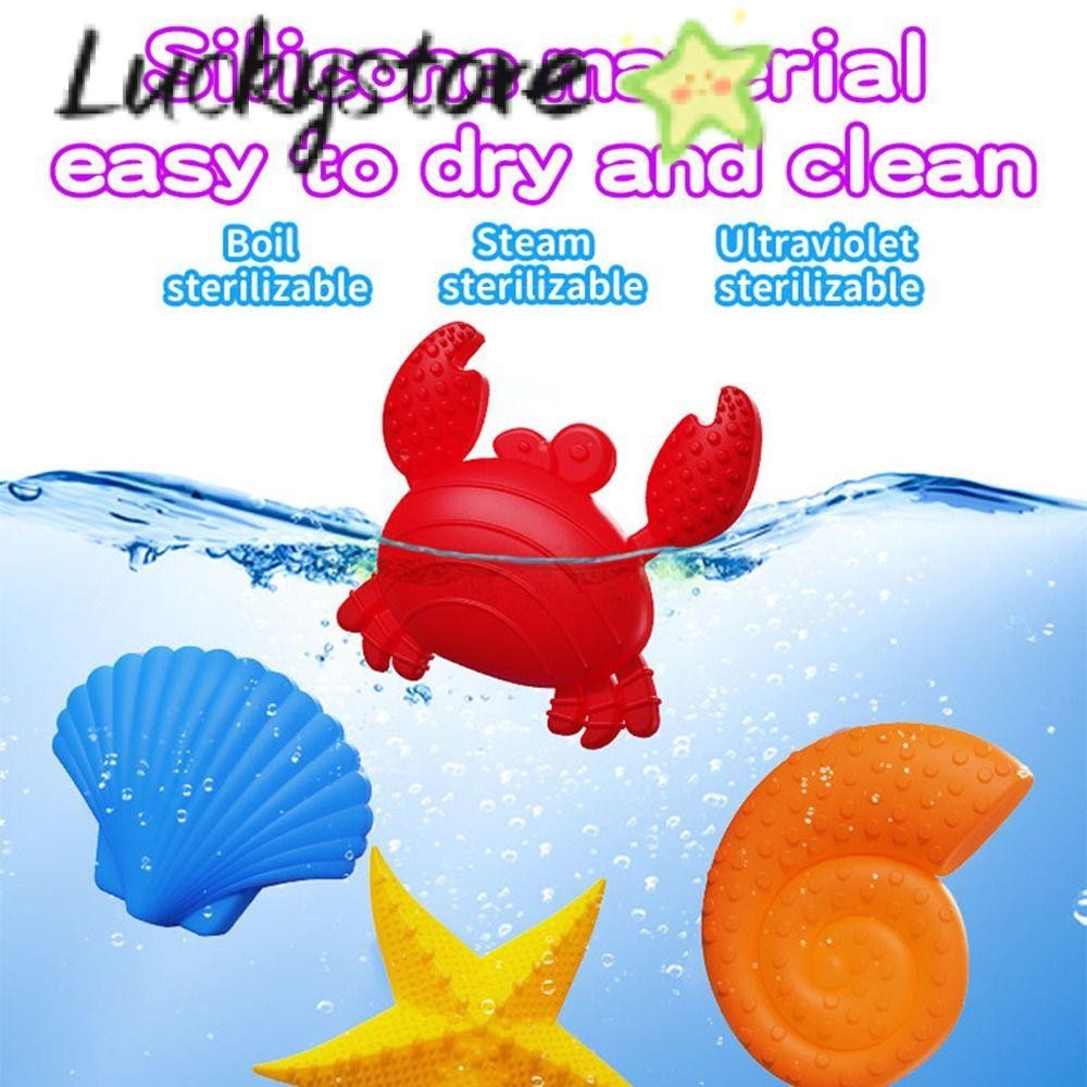 LUCKY 6pcs/Pack Sensory Fidget Toy, Calming Down Silicone Fidget Toy ...