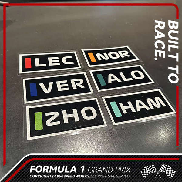 sticker kereta cermin depan sticker kereta {F1 Signature Reflective Car ...