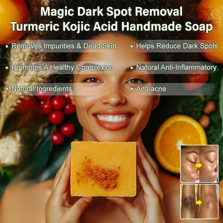 【HOT SALE】[Magic Spot Removal,Turmeric Kojic Acid De-darkening Handmade ...