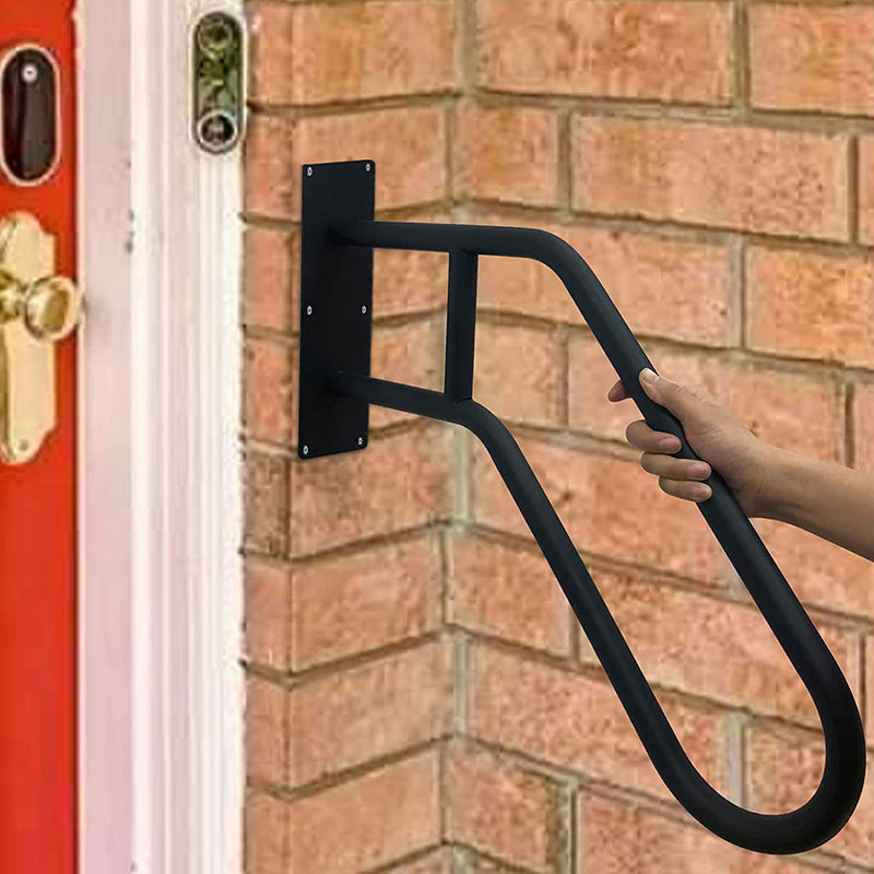 Wall-Mounted Wrought Iron Handrail Stair Metal Handrail Iron Art Stair ...