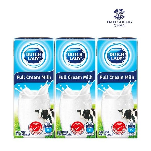 Dutch Lady Full Cream Milk 6x200ml | Shopee Singapore