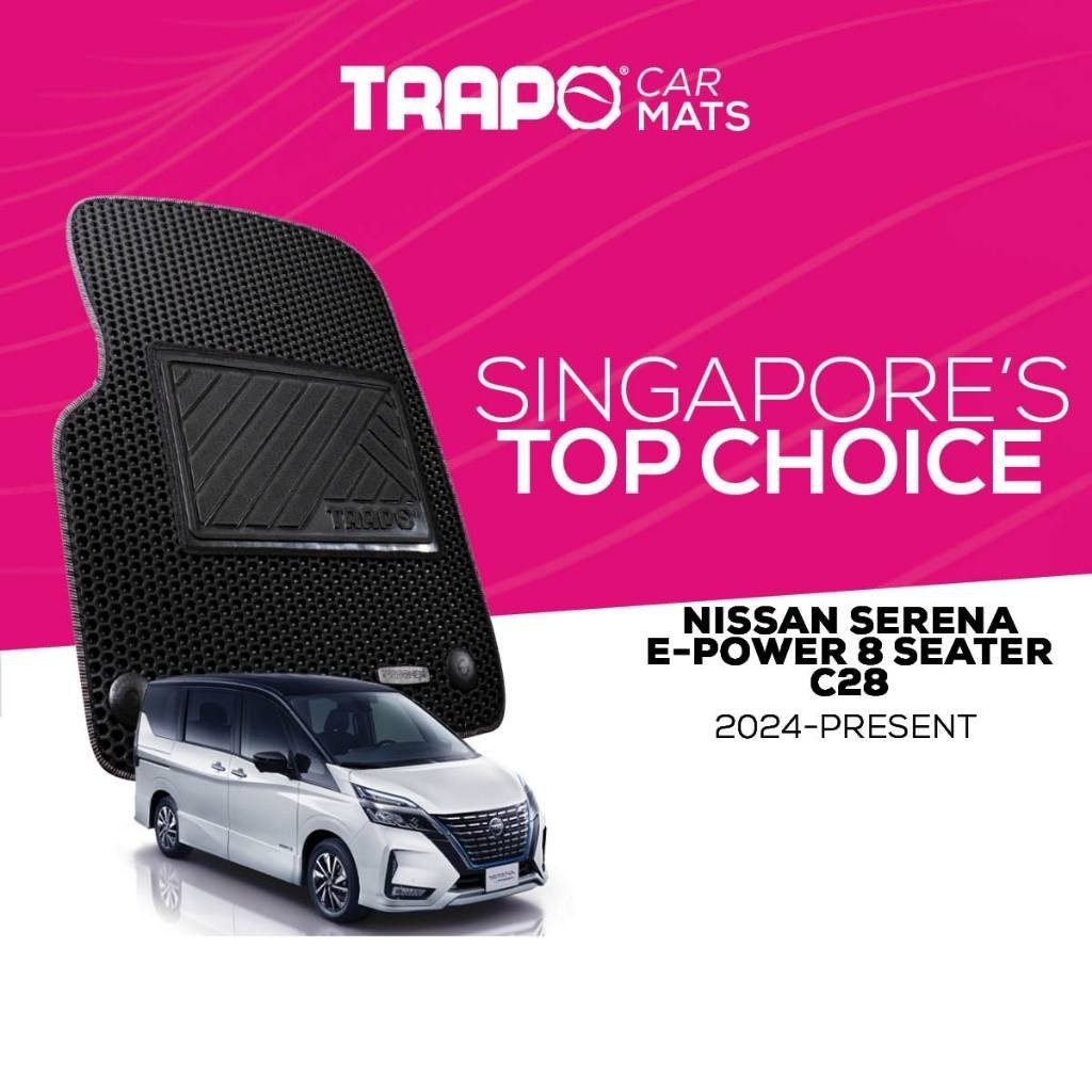 Trapo Car Mat Nissan Serena e-Power 8-Seater C28 (2024-Present) | Anti-Slip | Waterproof ...