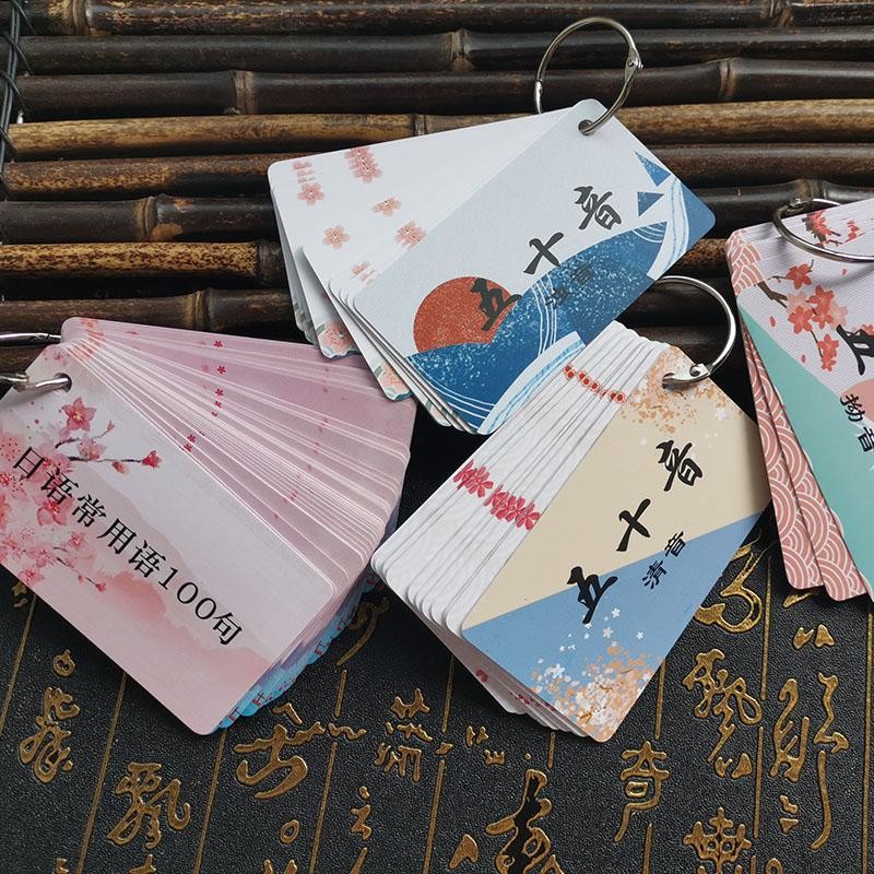 Japanese Kana Chart Portable Memory Cards for Children Hiragana and ...