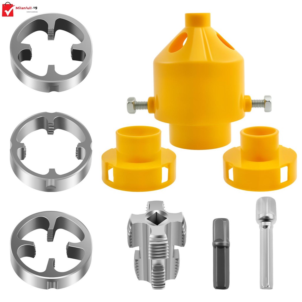 PVC Thread Maker Tool Pipe Threader Plumbing Tool Reusable Plastic Pipe ...