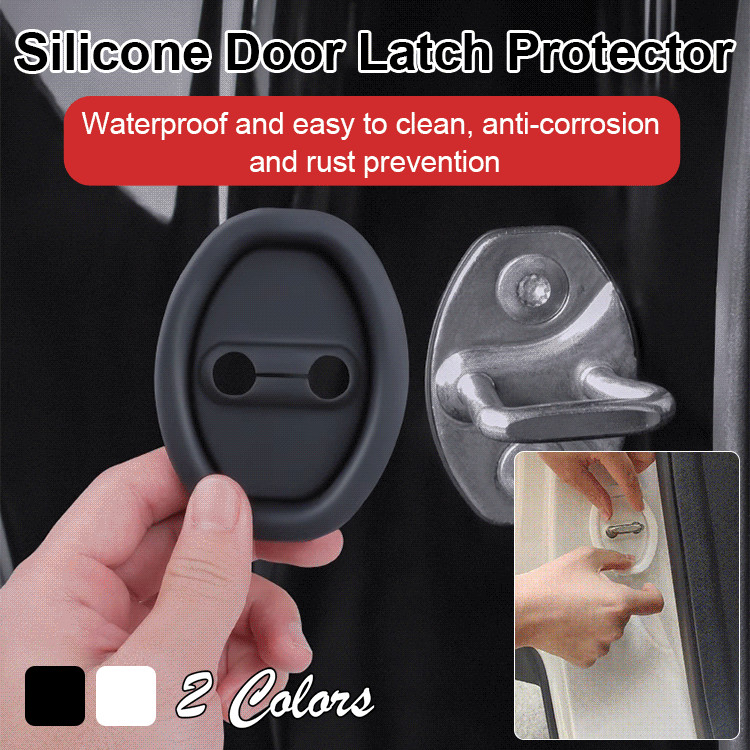 ⚡Hot⚡4PCS Silent Shock Pads Silicone Door Lock Protector Car Door Lock ...