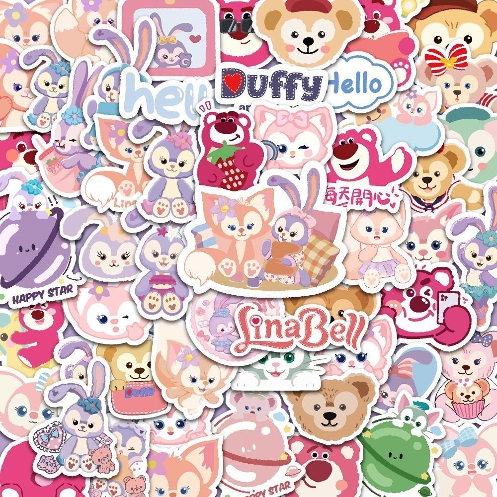 50 Stickers Star Delu Lingna Belle Strawberry Bear Cute Cartoon ...