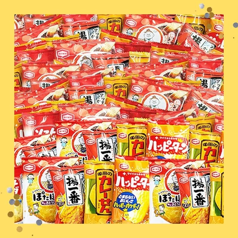 Kameda Seika Mini Senbei Individually Wrapped Assorted Snack 5 Variety ...