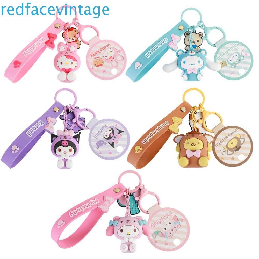 REDFACEVINTAGE Kuromi Keychain PVC Cartoon Kuromi Keyring Cinnamoroll ...