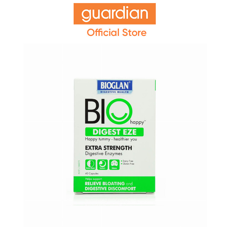 Bioglan Digest Eze Digestive Enzymes, 40 capsules | Shopee Singapore