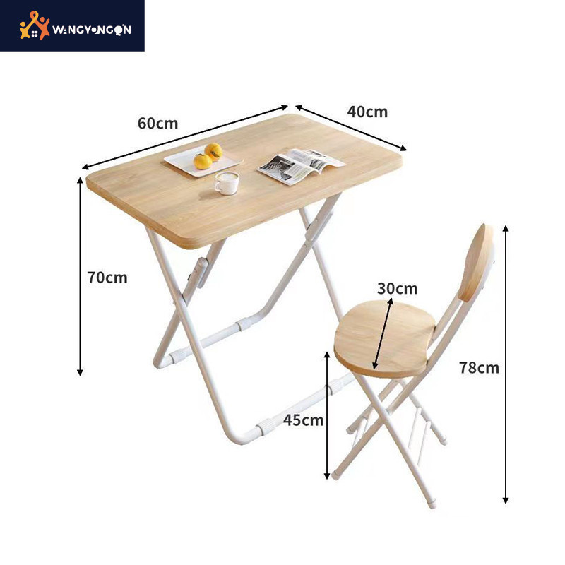 Foldable Table Set Folding Table Computer Desk Set Computer Table Set ...