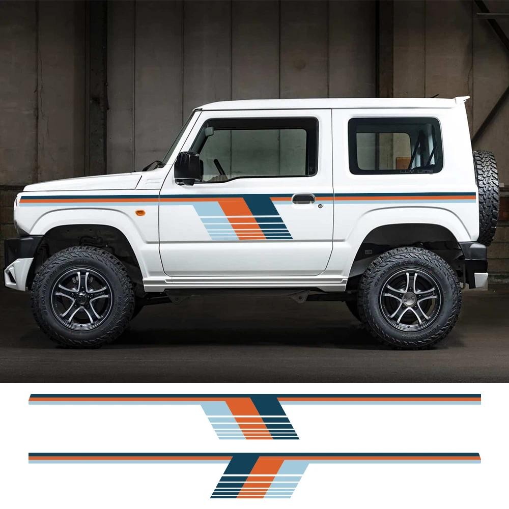 Car Door Side Stickers Auto Boby Stripe Decal Kit For SUZUKI JIMNY 2 ...